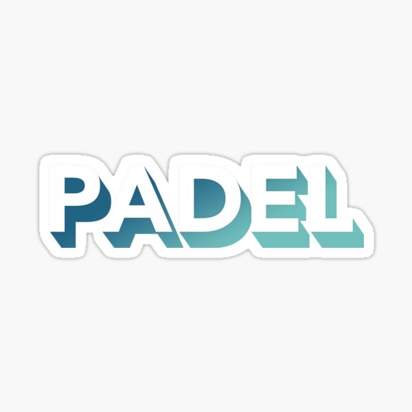 "Padel 3D" Sticker for Sale by PadelTees | Redbubble