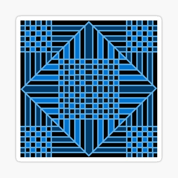 "Interlocking Shapes no. 45" Sticker for Sale by NeilFeigeles | Redbubble