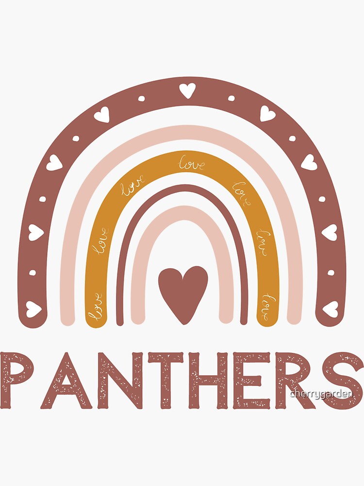 "Panthers Teacher " Sticker for Sale by cherrygarden | Redbubble