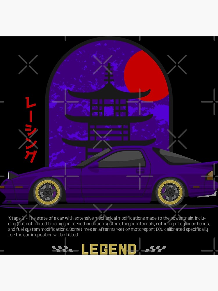 "Midnight Racer Purple RX 7 FC 3S JDM" Poster for Sale by goldentuners ...