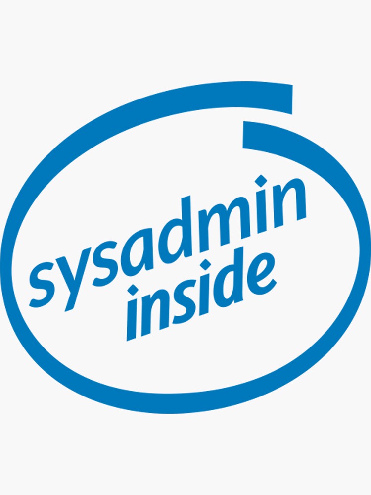 "Sysadmin Inside" Sticker for Sale by BufFord71 | Redbubble
