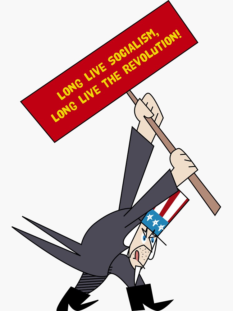 "Uncle Sam calls for revolution" Sticker for Sale by bensalvo | Redbubble