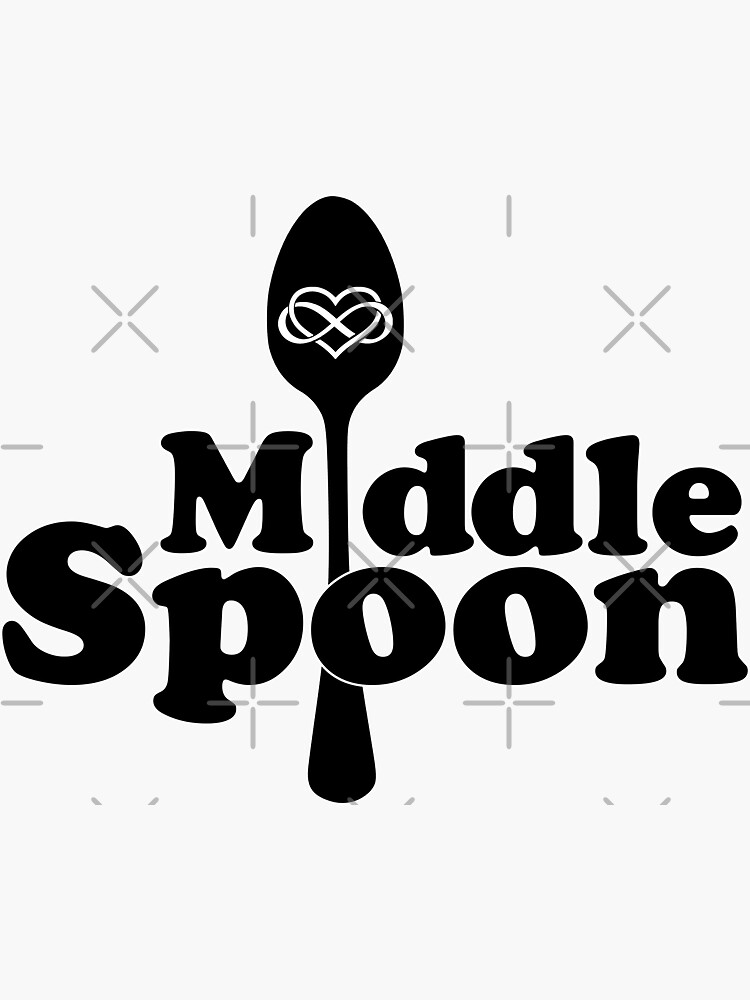 "Middle Spoon Polyamory Throuple Relationship Couples" Sticker for Sale ...