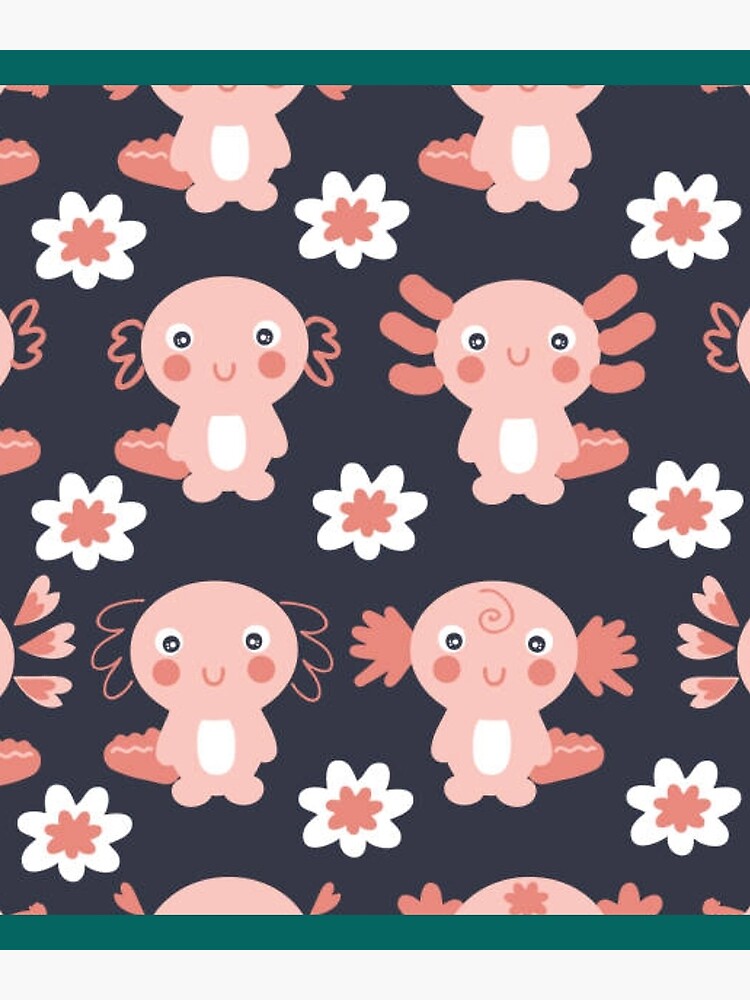 "axolotl axolotl backpack, Cool axolotl Pattern Design axolotl backpack ...