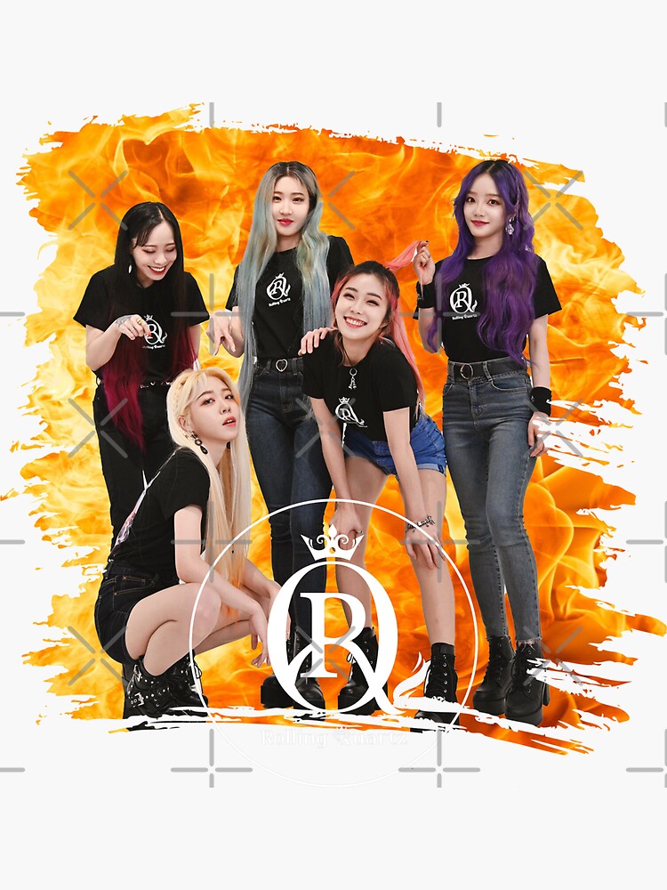 "Kpop Rolling Quartz Members" Sticker for Sale by musmus76 | Redbubble