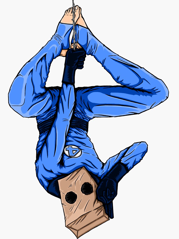 "Bombastic Bag Man!" Sticker for Sale by GubbyDesign | Redbubble