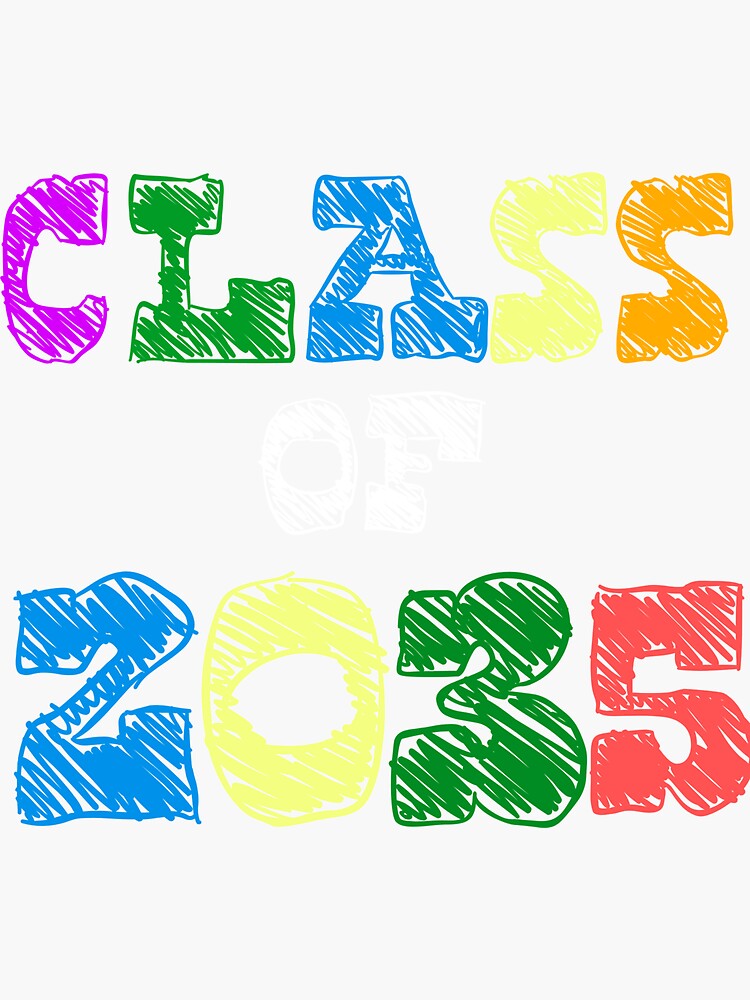 "class of 2035" Sticker for Sale by StudentLuxLife | Redbubble