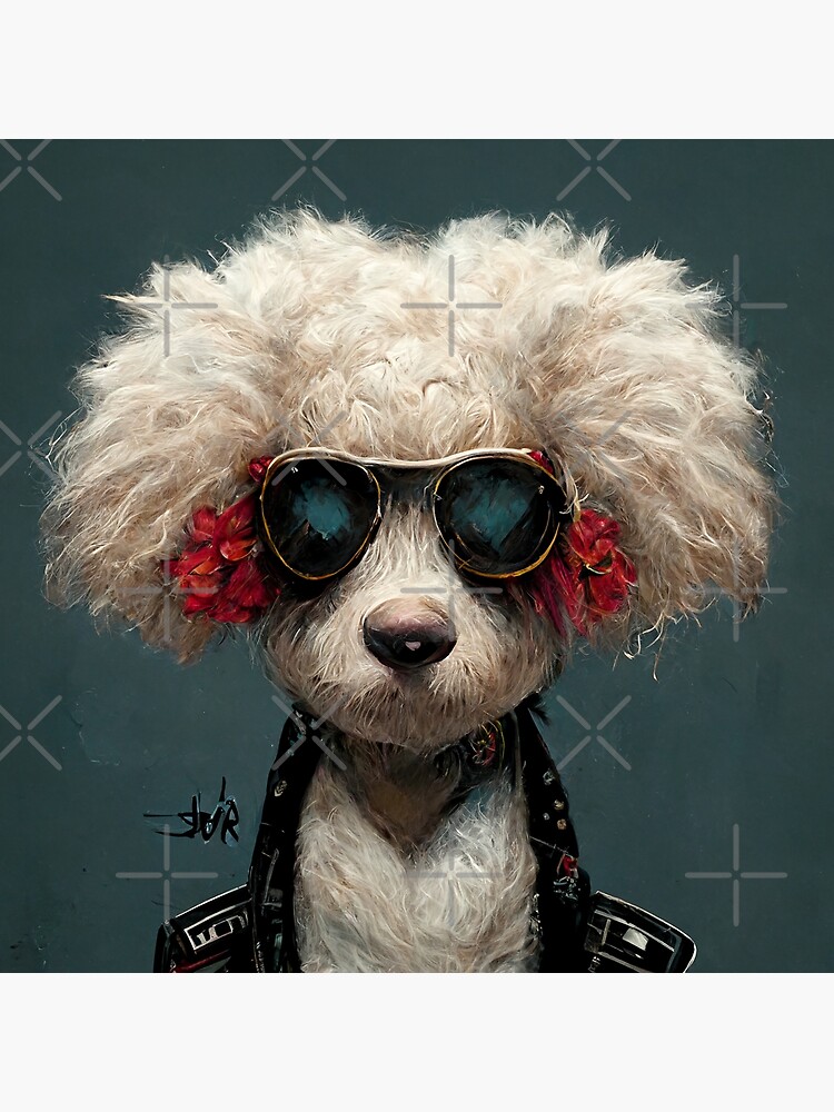 "Punk-Rock-POOCH" Poster for Sale by artbycomputer | Redbubble