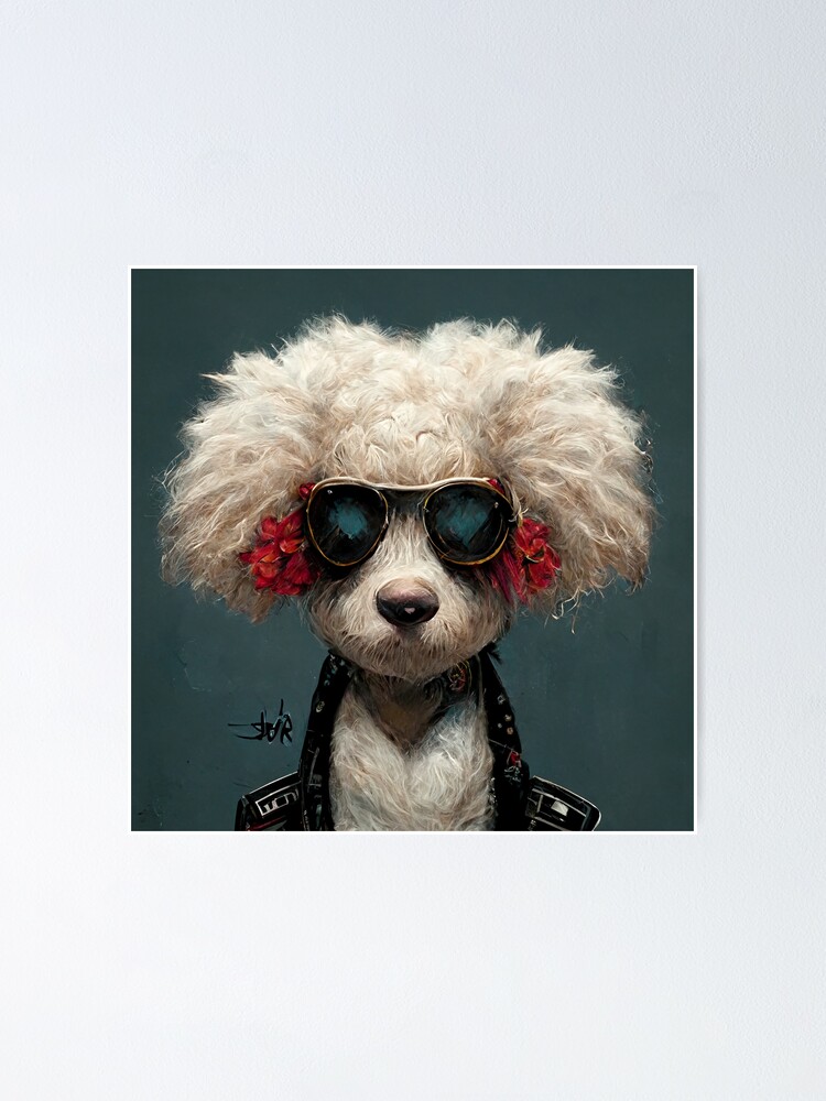 "Punk-Rock-POOCH" Poster for Sale by artbycomputer | Redbubble