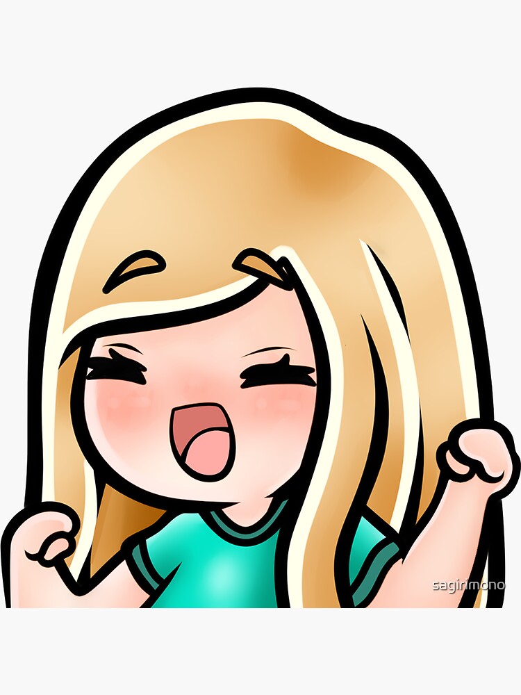 "chibi, cute, dancing girl" Sticker for Sale by sagirimono | Redbubble