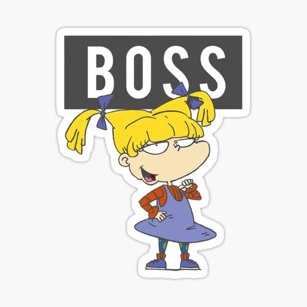 "Rugrats Angelica Boss Word Cutout" Sticker for Sale by queasybiopsy939 ...