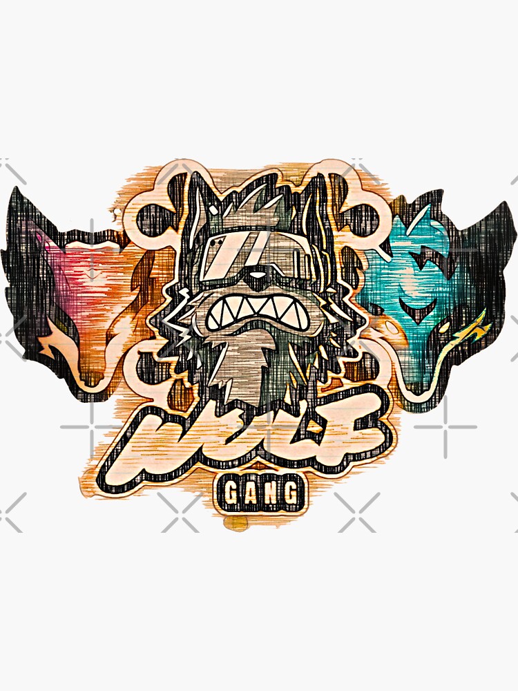 "Wolfgang art" Sticker for Sale by Boztik-Designs | Redbubble