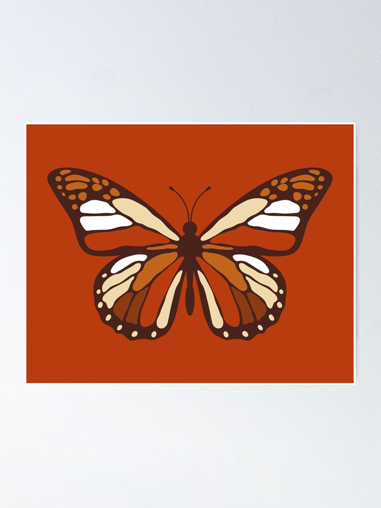 "Rust Butterfly" Poster for Sale by GiGiThomasArt | Redbubble