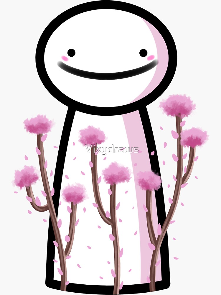 "Dream blob with blooming flowers and petals" Sticker for Sale by ...