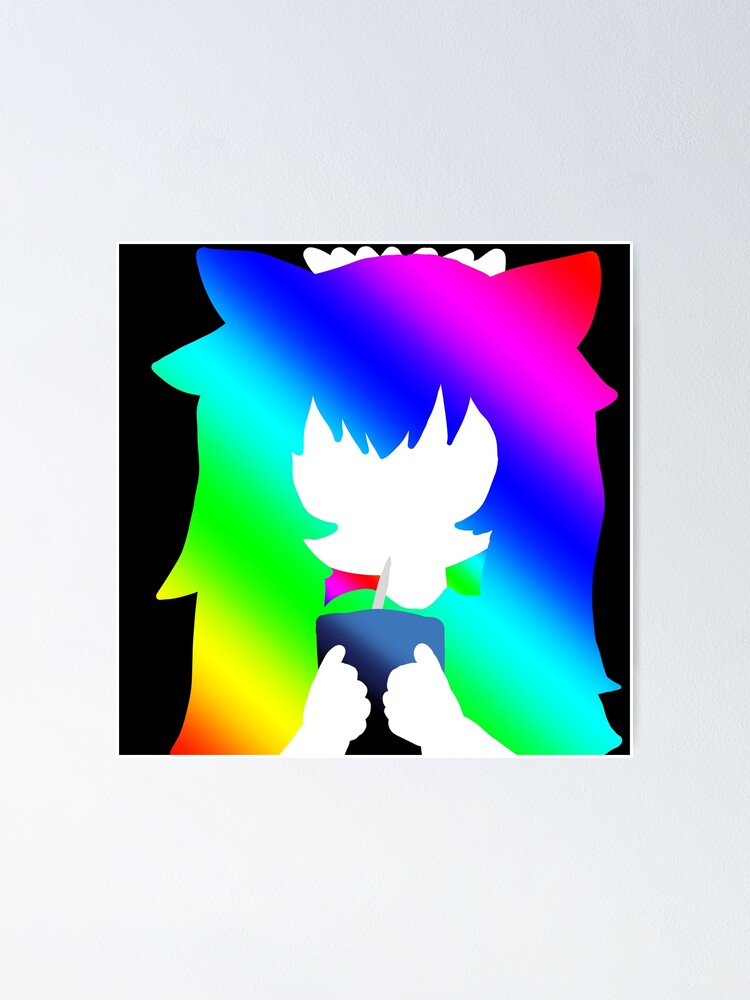 "Rainbow Vtuber Nyamelon Drink" Poster for Sale by Nyamelon | Redbubble