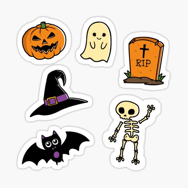 "Spooky Halloween Sticker Pack for Kids" Sticker for Sale by ...