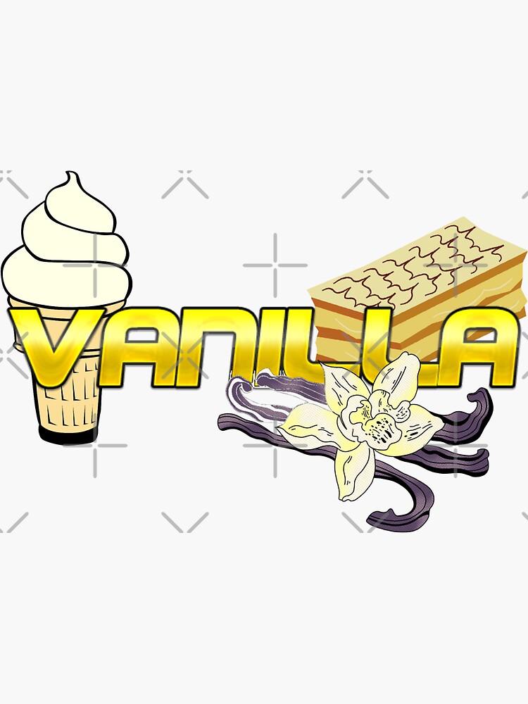 "vanilla" Sticker for Sale by Miafem | Redbubble