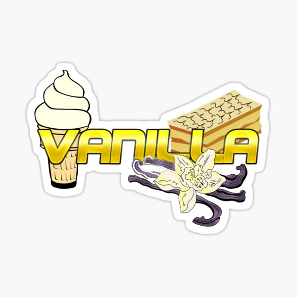 "vanilla" Sticker for Sale by Miafem | Redbubble