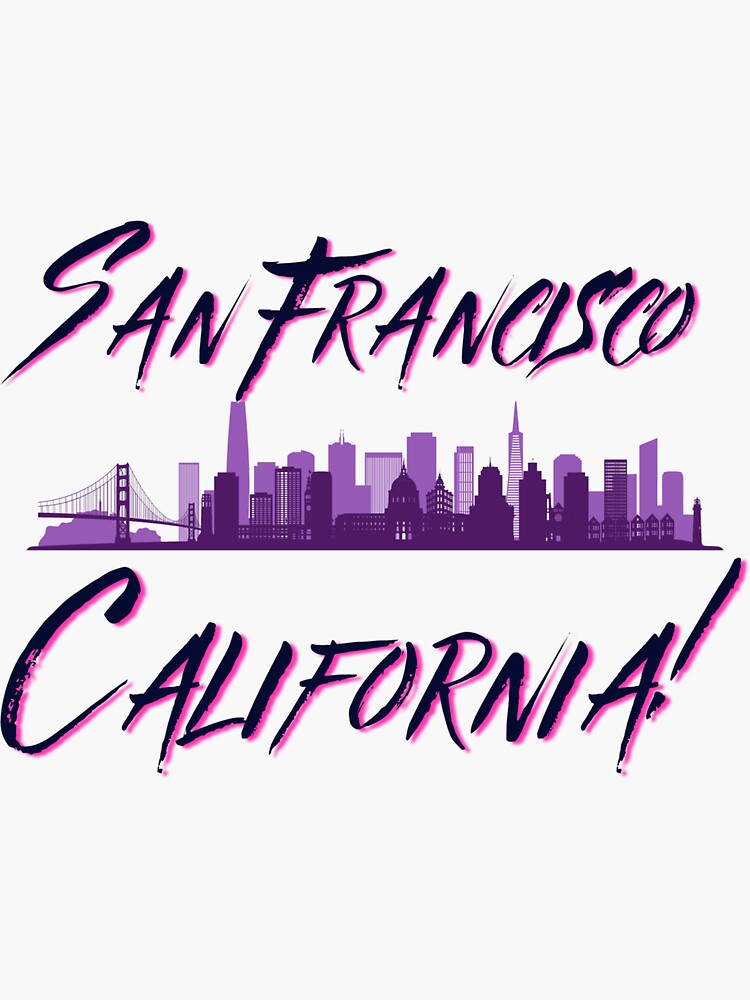 "San Francisco" Sticker for Sale by XiongFashion | Redbubble