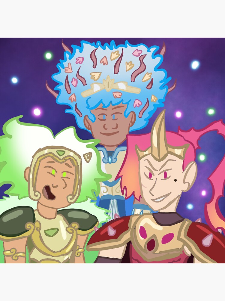 "AMPHIBIA Calamity Trio the Hardest Thing" Sticker for Sale by gummies-store | Redbubble