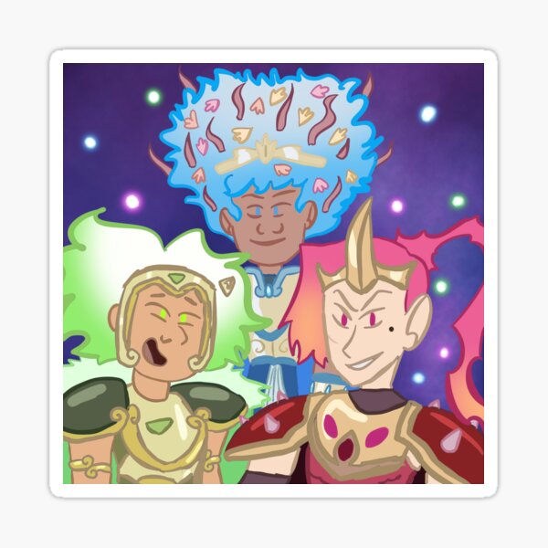 "AMPHIBIA Calamity Trio the Hardest Thing" Sticker for Sale by gummies ...
