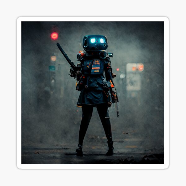 "Robot soldier " Sticker for Sale by Artiara456 | Redbubble