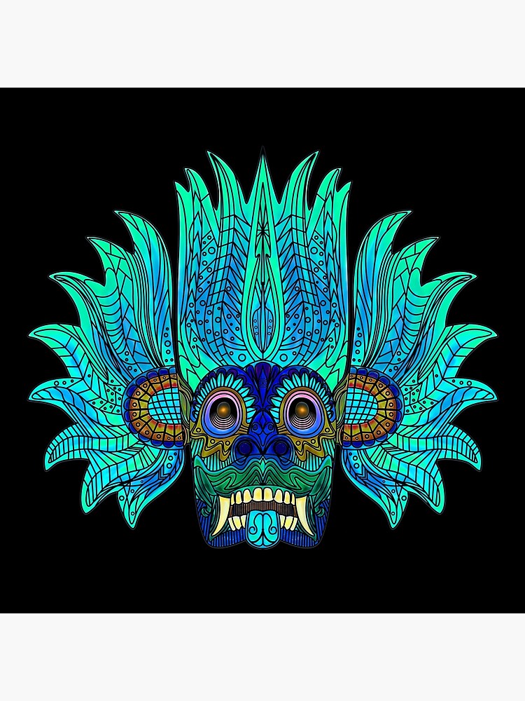"SrI Lanka Devil Mask Blue (Yaka Mask, Demon Mask)" Poster for Sale by ...