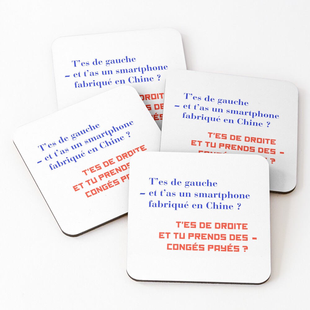 "Are you on the left and do you have a smartphone made in China? Typo ...