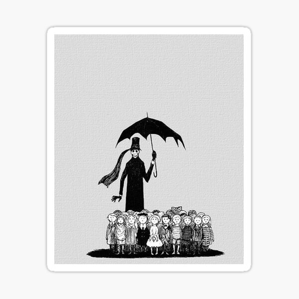 " drawings by edward gorey" Sticker for Sale by samchim22 | Redbubble