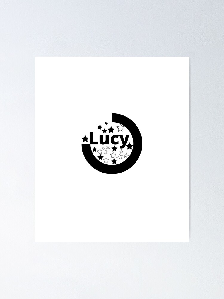 "Lucy Sticker, lucy name" Poster for Sale by SOFY5STARS | Redbubble
