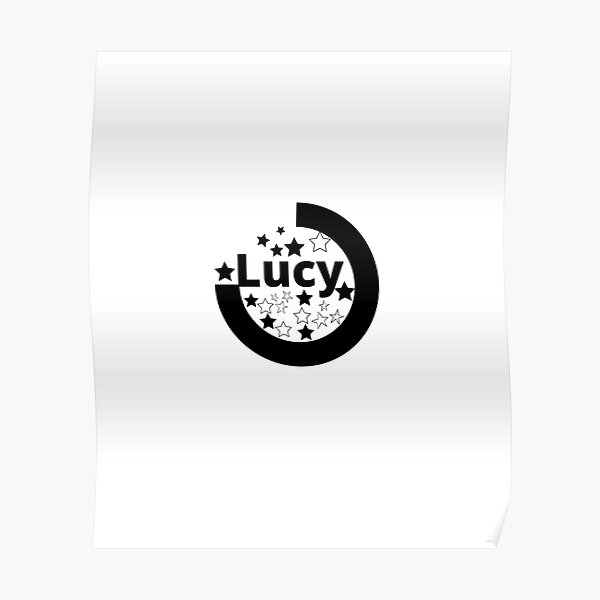 "Lucy Sticker, lucy name" Poster for Sale by SOFY5STARS | Redbubble