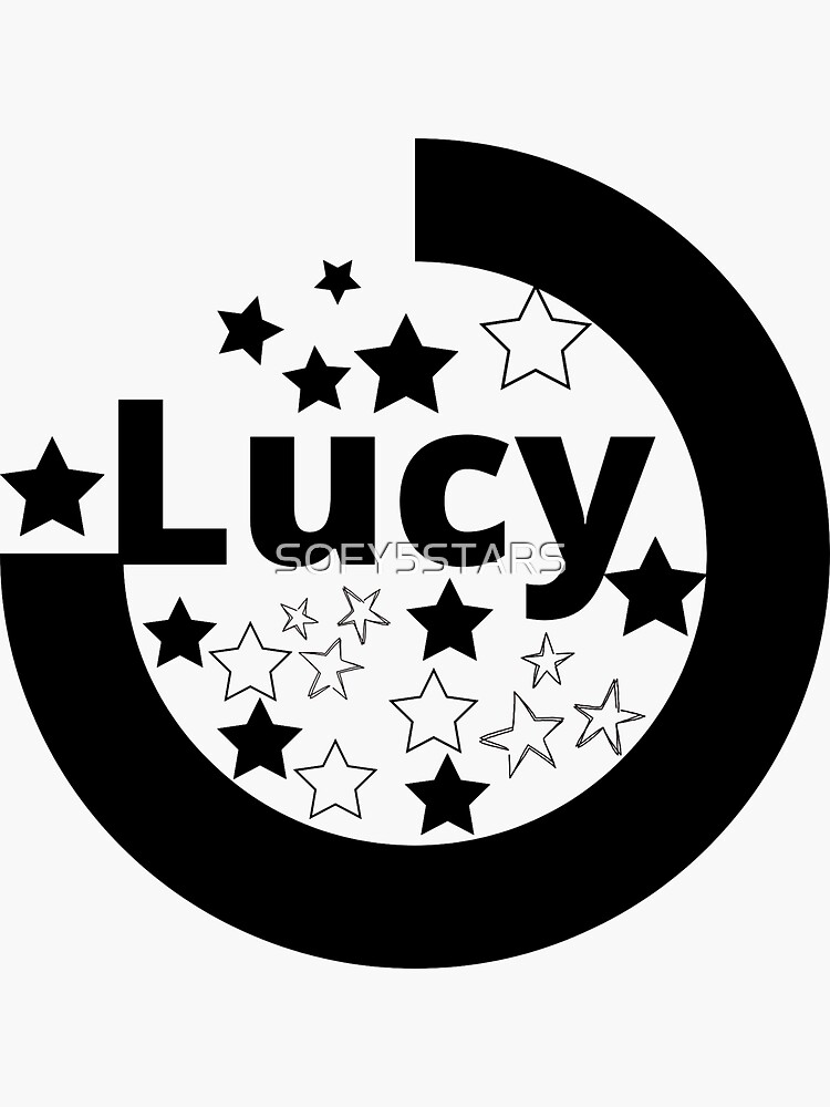 "Lucy Sticker, lucy name" Sticker for Sale by SOFY5STARS | Redbubble