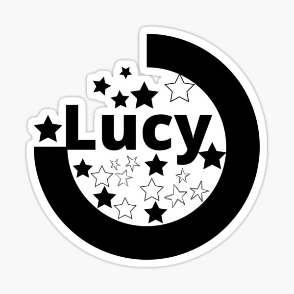 "Lucy Sticker, lucy name" Sticker for Sale by SOFY5STARS | Redbubble