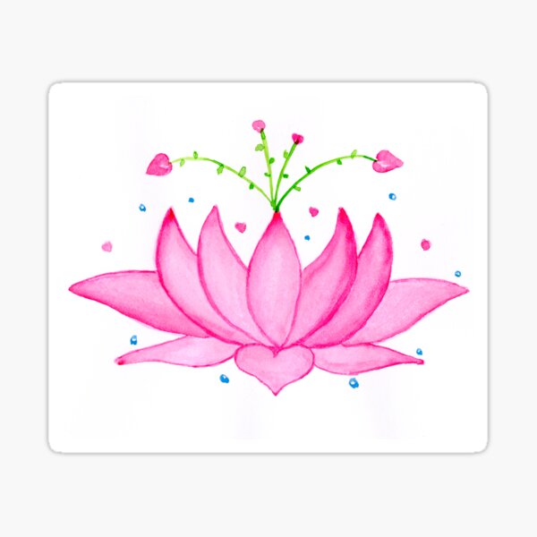 "Lotus flower" Sticker for Sale by pinkal | Redbubble