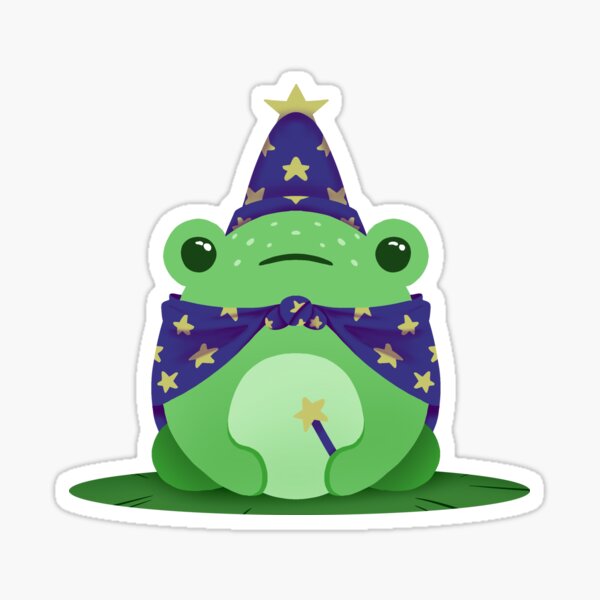 "Wizard Frog" Sticker for Sale by MakeItArtsy | Redbubble