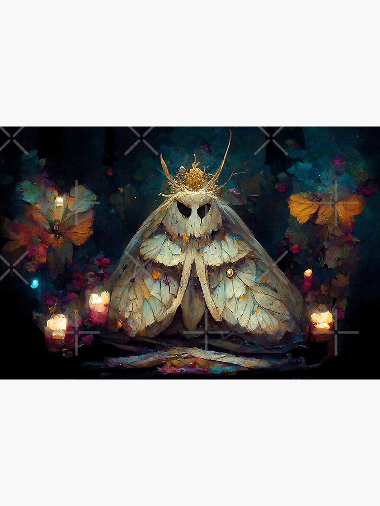 "The Moth Queen in Her Magical Throne" Poster for Sale by Artificial-Ink | Redbubble