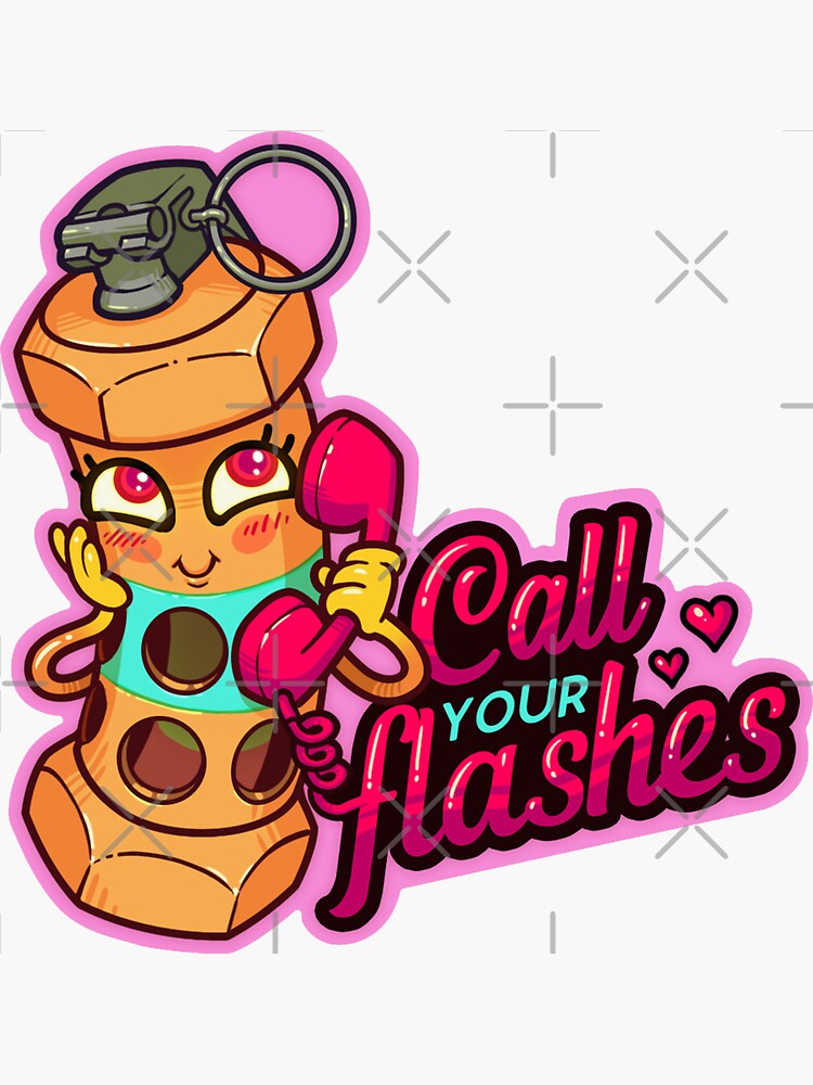 "Call Your Flashes" Sticker for Sale by myob | Redbubble