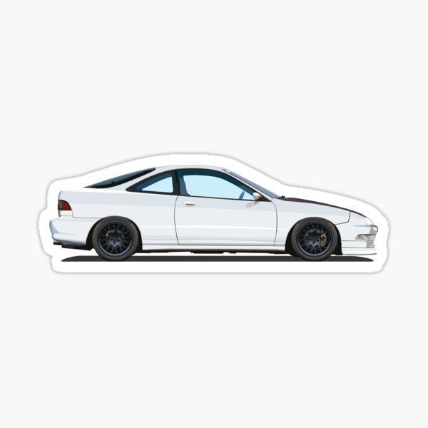 "Integra in White" Sticker for Sale by jaminak | Redbubble