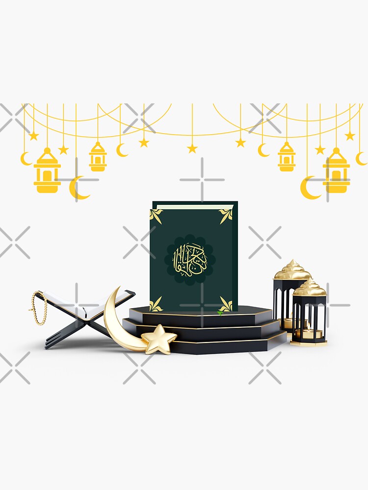 "Quran the holy book of Islam on a pedestal " Sticker for Sale by ...