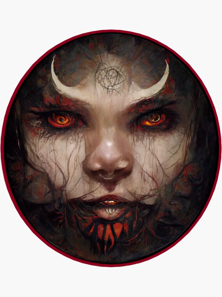 "Demonic Smiley Face version 5 - Creepy" Sticker for Sale by SmileyDan ...