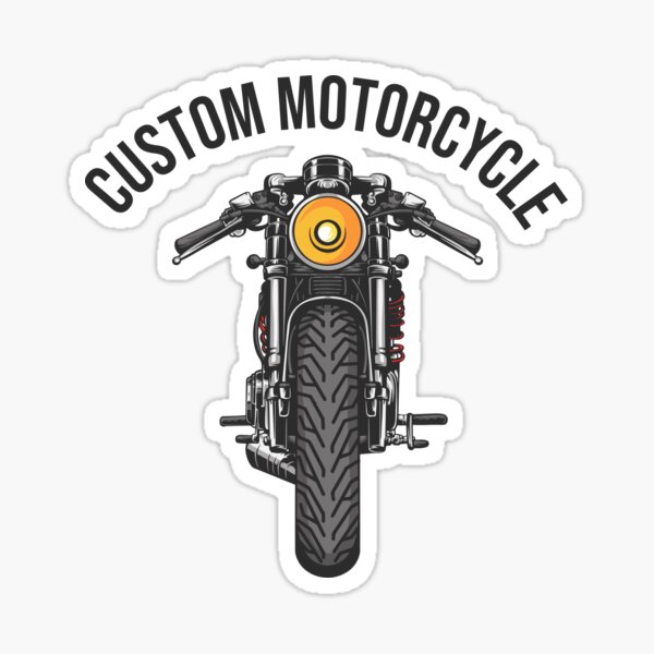 Motorcycle Front View Sticker For Sale By Weekendfun22 Redbubble