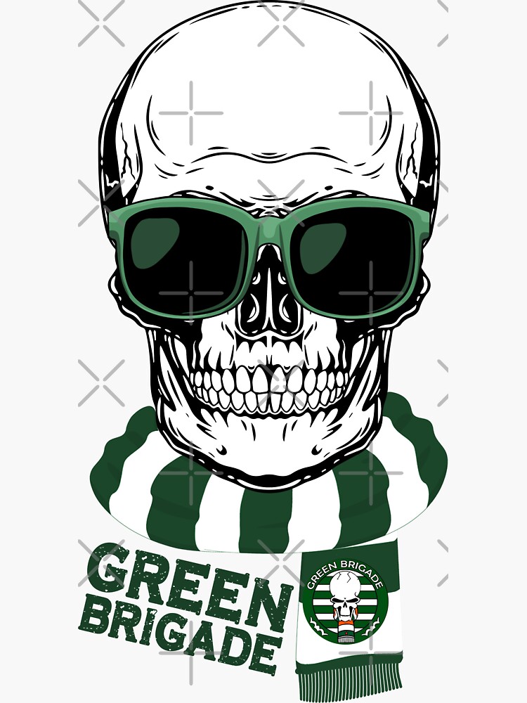 "Green Brigade" Sticker for Sale by soummuss | Redbubble