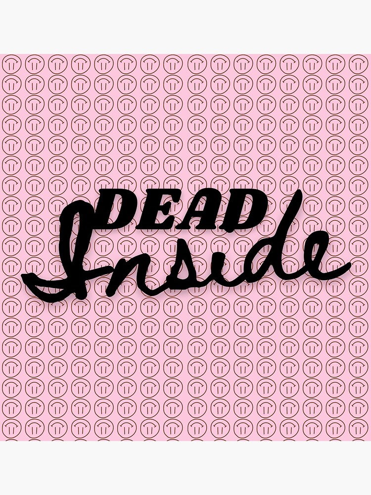 "Dead inside" Sticker for Sale by LilHP | Redbubble