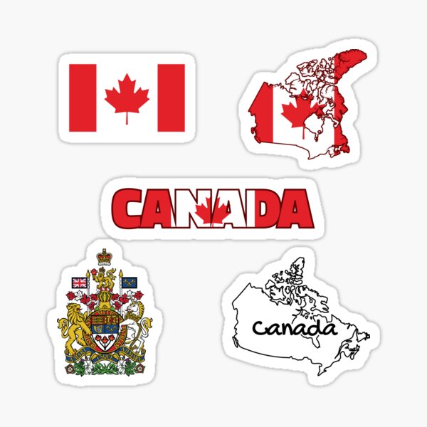"Canada Themed Sticker Pack" Sticker for Sale by NVDesigns | Redbubble