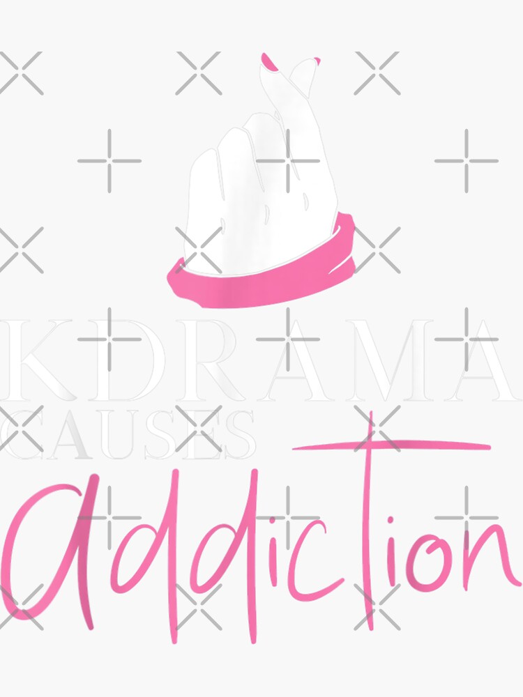 "Kdrama Addiction Binge Watching Korean Pop Drama Kpop K-Pop" Sticker ...