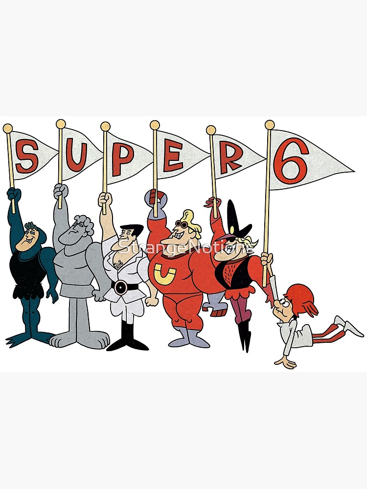 Póster «Línea de personajes de la serie de dibujos animados de ...