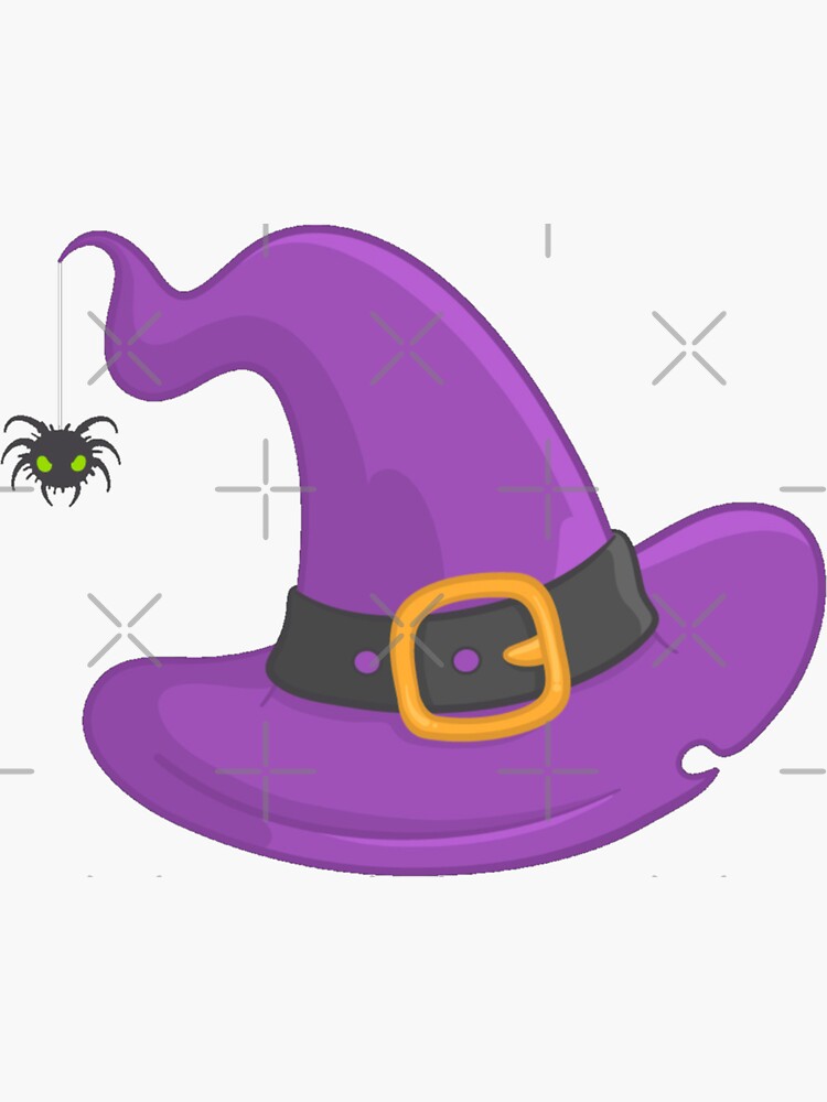 "Cute witch hat | Halloween Are Pumpkin Head |Halloween time " Sticker ...