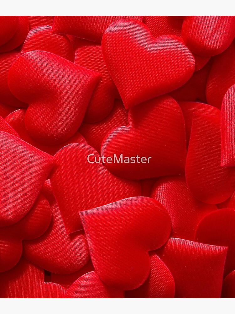 "Red Hearts" Poster for Sale by CuteMaster | Redbubble