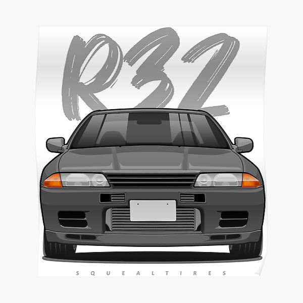 "Skyline GTR R32" Poster for Sale by haiproject | Redbubble
