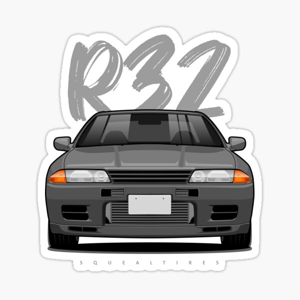 "Skyline GTR R32" Sticker for Sale by haiproject | Redbubble